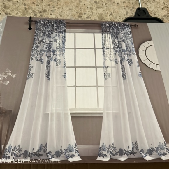 Pier 1 | Other | Window Treatments Curtains For 84 Long 2 Panels A ...